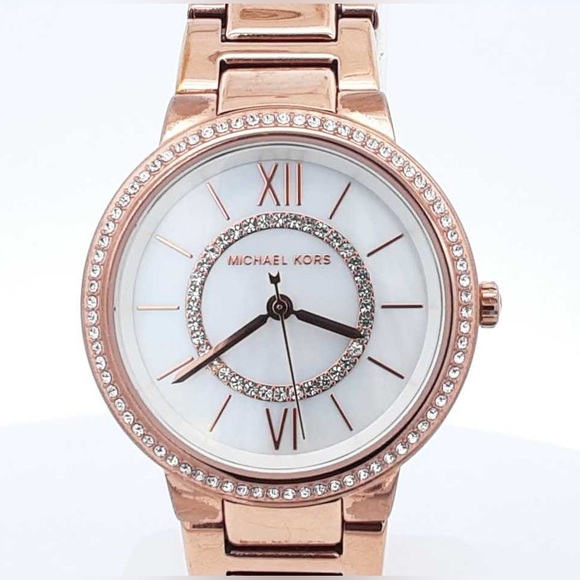 Michael Kors | Accessories | Michael Kors Womens Gabbi Rose Gold Tone ...